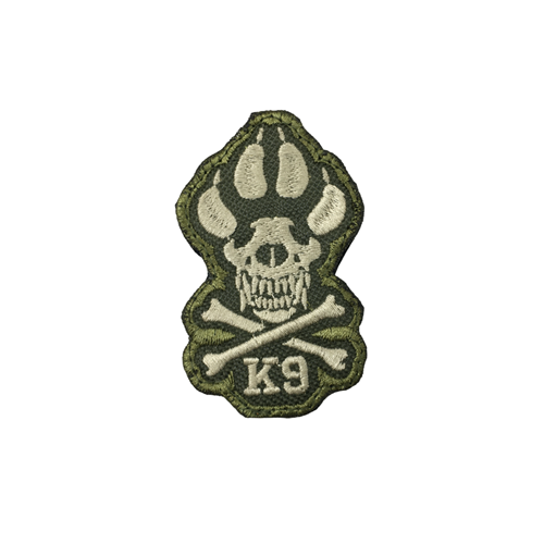 Patch Bordado – K9 Pata Verde - Patch Bordado – K9 Pata Verde - FIO DE OURO
