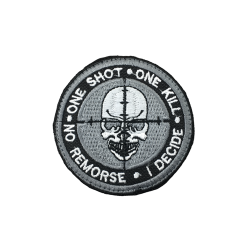 Patch Bordado - One Shot One Kill - Patch Bordado - One Shot One Kill ...