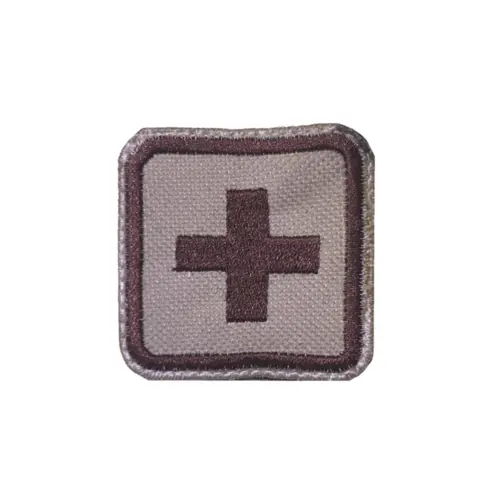 Patch Bordado – Médico (Tan) - Patch Médico Bordado Tan c/ Velcro - FIO DE OURO