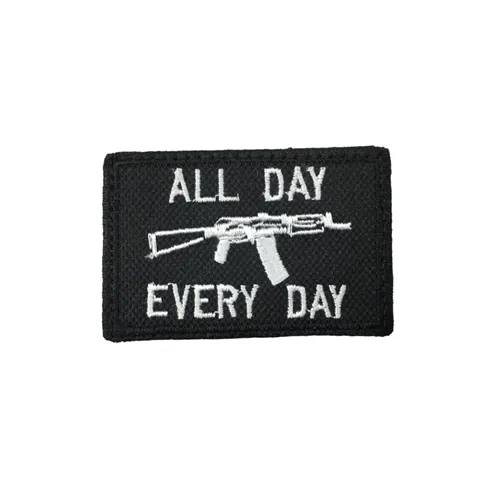 Patch Bordado – AK All Day Every Day - Patch Bordado – AK All Day Every Day - FIO DE OURO